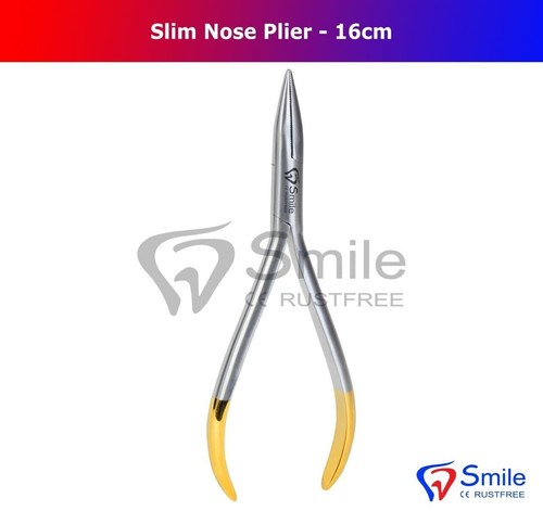 Flat Nose Plier 16cm Serrated 1.5mm Tip Fluted Dental Technology Zangen ...