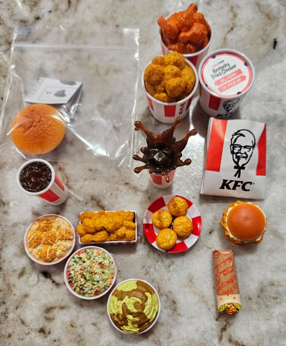 New HOT! Mini Brands KFC LOT Includes Rare HTF ultra rare Biscuits and ...