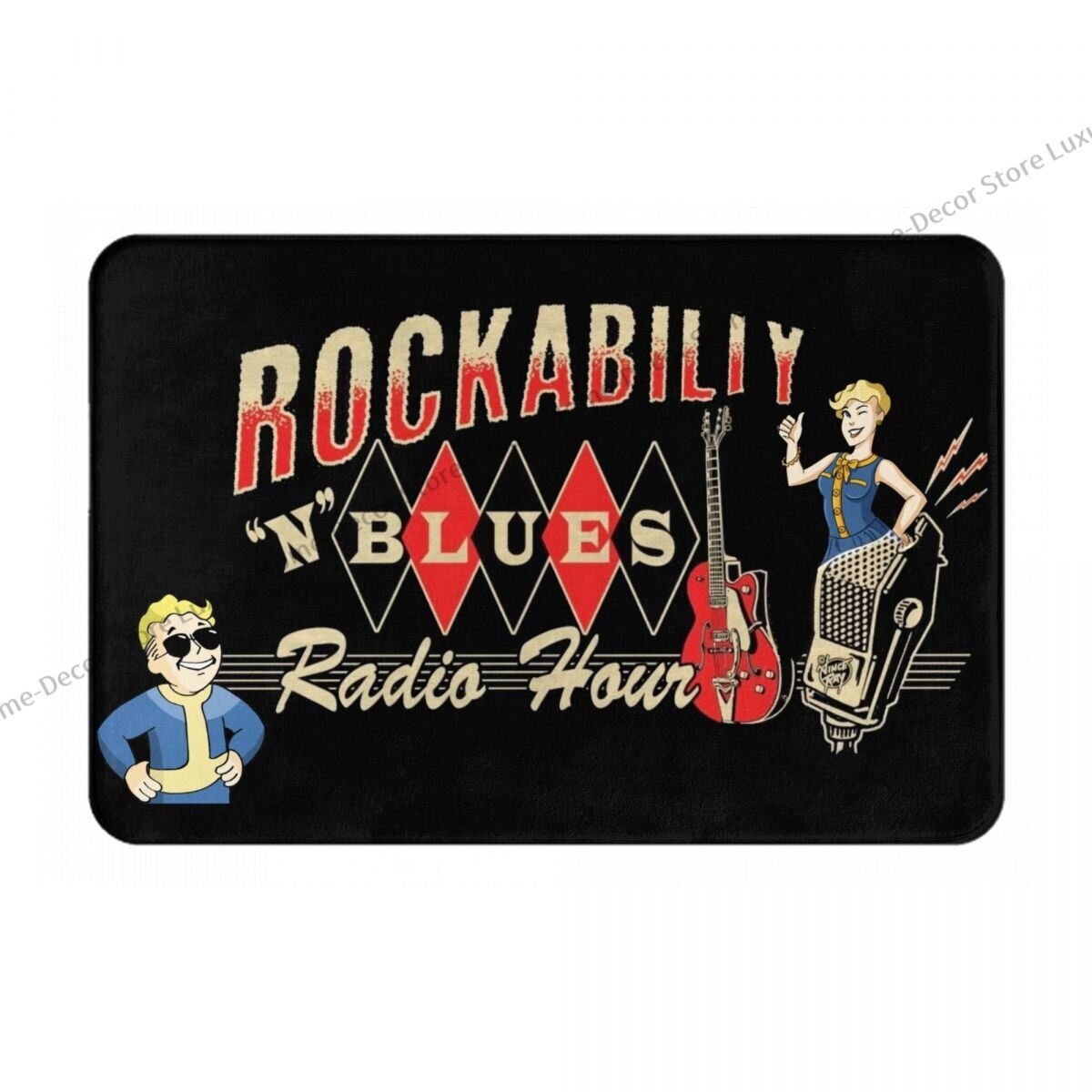 Fallout Game Bathroom Carpet Flannel Mat Welcome Doormat Home ...