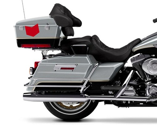 Harley Davidson 100th Anniversary FLHT FLHTC Tour Pack decals stripes ...