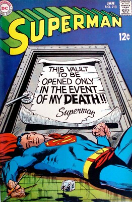 SUPERMAN #213 VG, cover loose b/s, DC Comics 1969 Stock Image | eBay