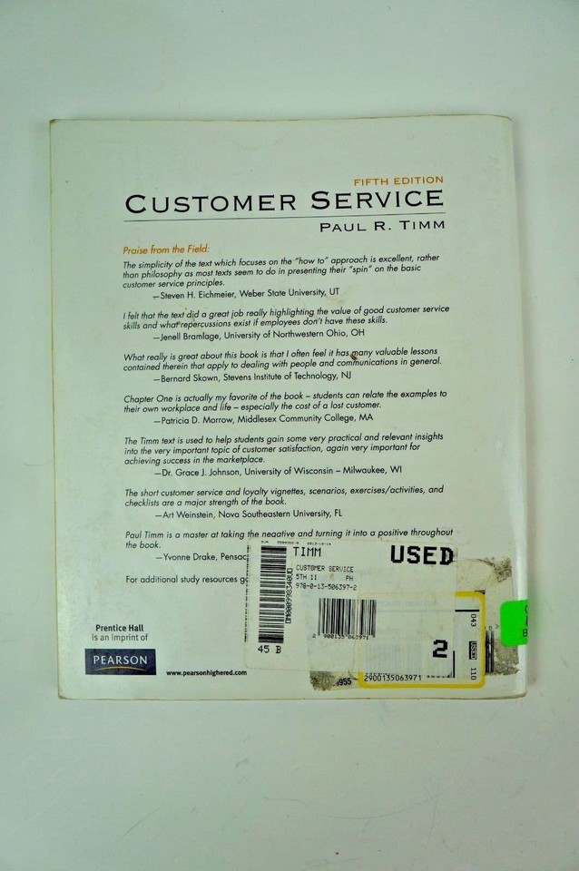 Customer Service : Career Success Through Customer Loyalty by Paul R ...