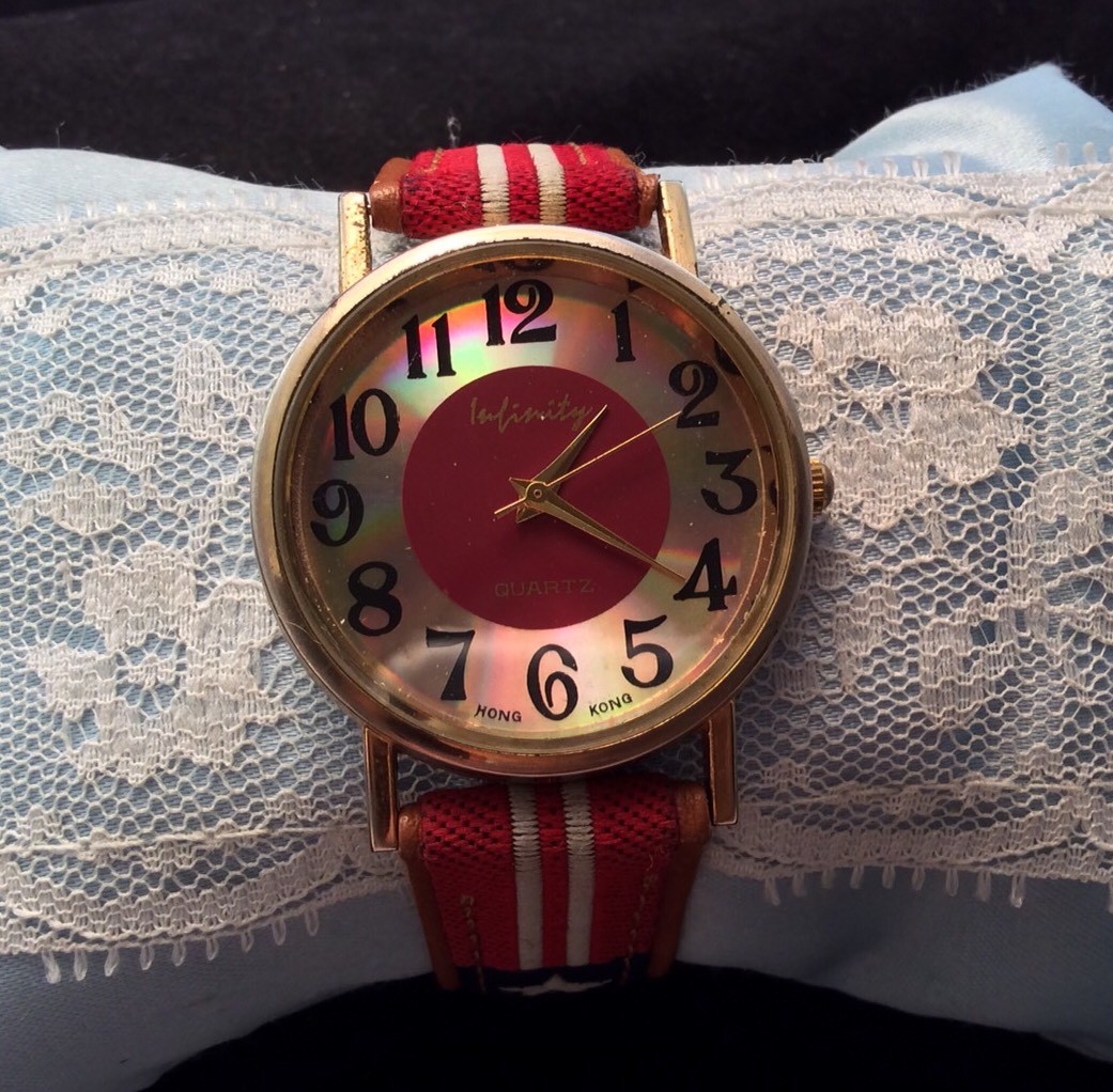 Infinity Quartz Watch With Red White And Blue Patriotic Band New ...