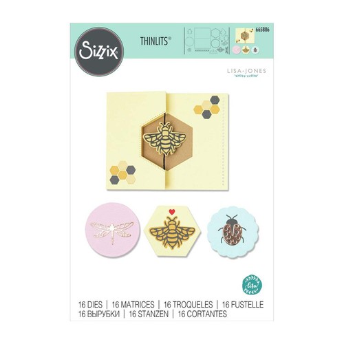 Sizzix Thinlits Dies By Lisa Jones 16/Pkg - Summer Spinner Card* | eBay