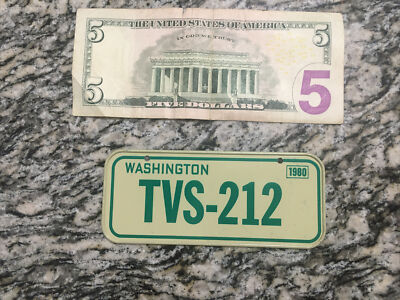 Cereal Box Mini License Plate Washington 1980 | eBay