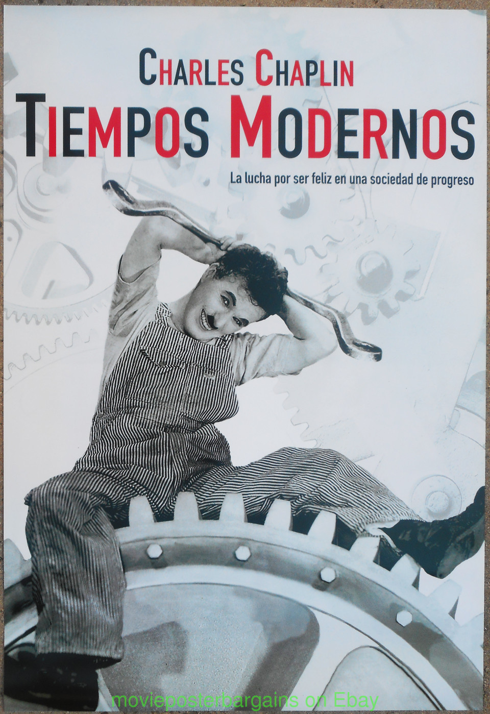 MODERN TIMES MOVIE POSTER Reprint 27x40 Inch CHARLES CHAPLIN | eBay