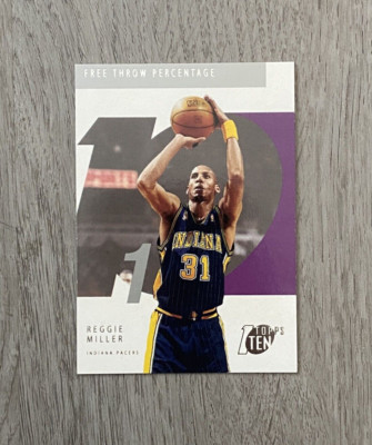 2002 NBA Topps Ten 'Free Throw Percentage' | Reggie Miller | #81 ...