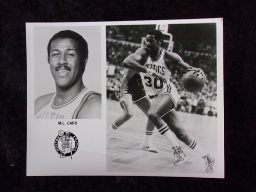 Vintage 1980's M. L. Carr Boston Celtics NBA Glossy B/W 8 x 10 Press ...