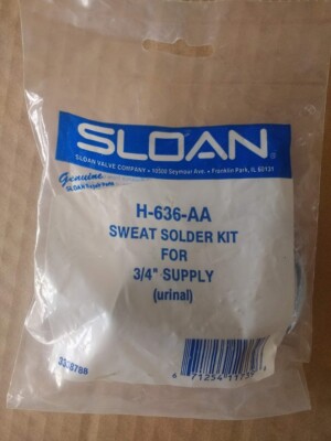 Sloan H-636-AA Sweat Solder Kit for 3/4" Supply (Urinal ) 3308788 | eBay