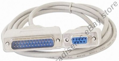 Lot25 6ft DB9 FEMALE~DB25 pin MALE Serial Null Modem Data Cable,Nul ...