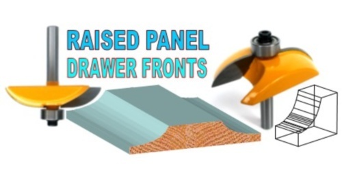 1 pc 1/4" Sh. 2" Dia. Cove Convex Raised Panel and Base Edge Router Bit ...