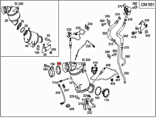 Genuine MERCEDES X222 906 909 A205 A207 C204 C205 Sealing ring ...