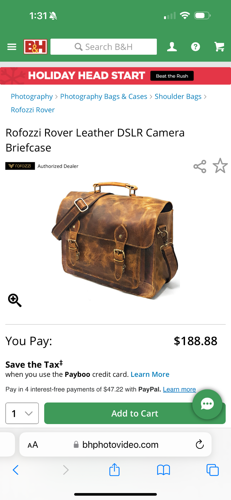 Rofozzi Rover Leather DSLR Camera Briefcase Bag | eBay