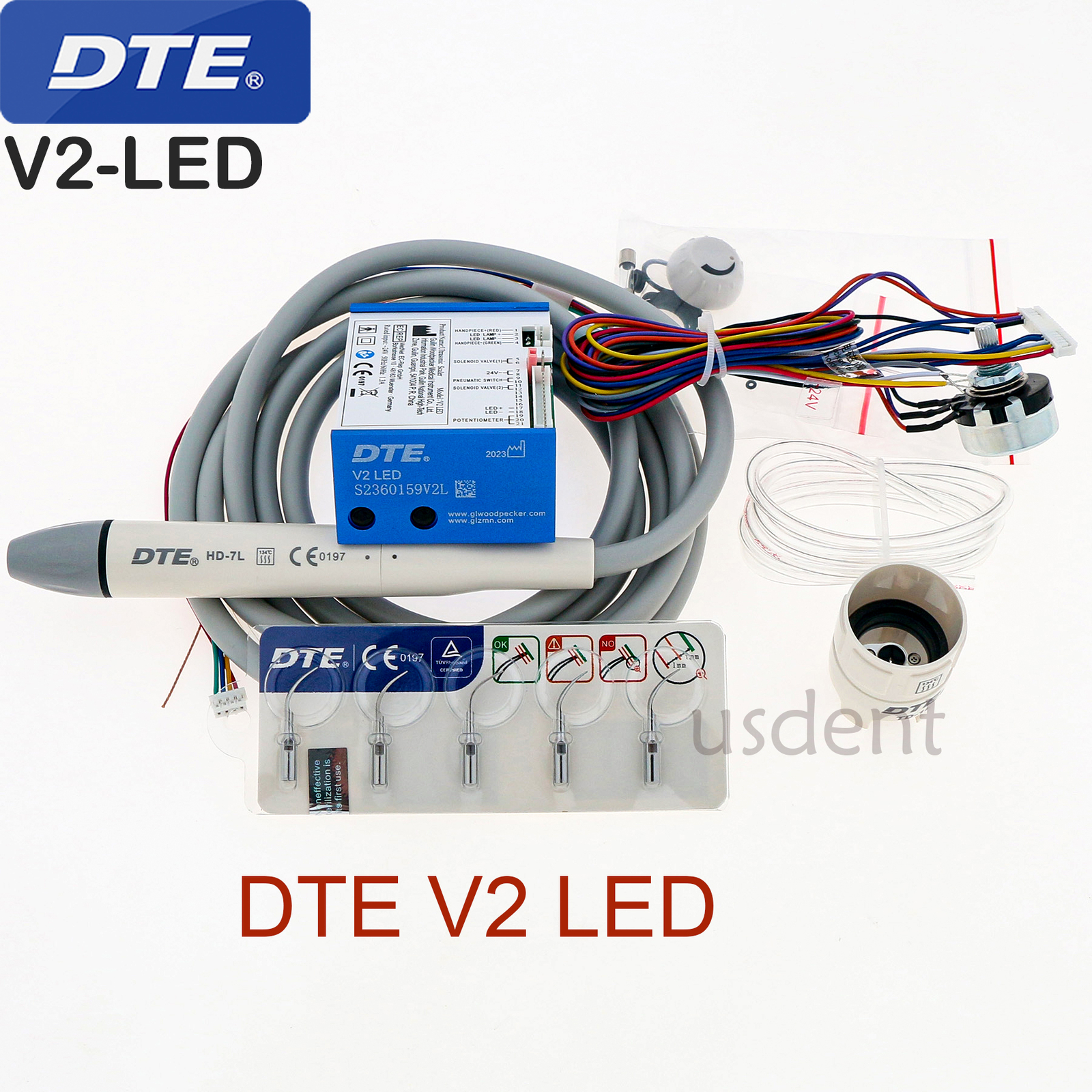 Woodpecker Dental Ultrasonic Piezo Scaler Handpiece Satelec Acteon DTE-V2 LED | eBay