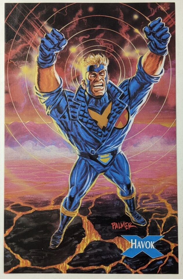 Beast Havok Comic Poster Fleer Ultra X-Men Art PROMO Original Pin-Up Marvel | eBay