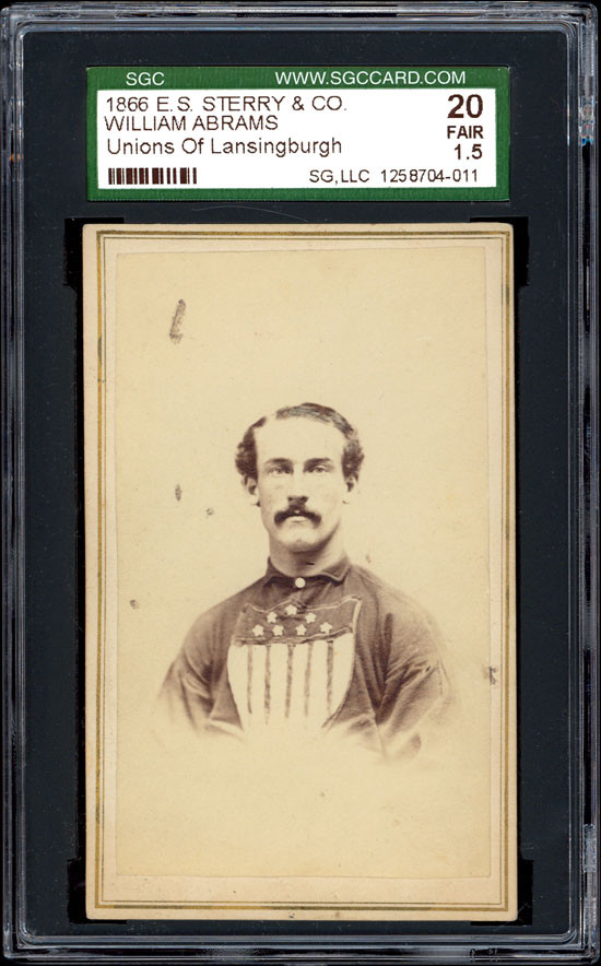1866 E.S. Sterry & Co Lansingburgh Unions/Troy Haymakers CDVs 1st ...