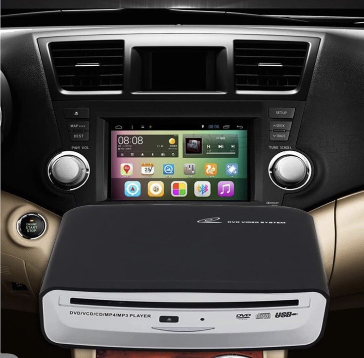 USB External Car Universal CD Player USB Connection Portable CD Players ...