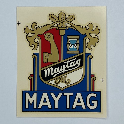 Vintage Maytag Crest Machine Stickers Decals 5x4 Original OEM 1930's/40 ...