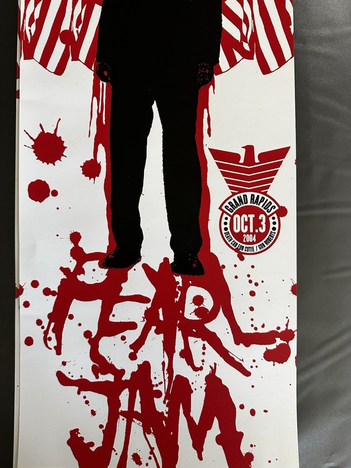 Pearl Jam - 2004 Grand Rapids MI Poster - Neo Con - George Bush ...