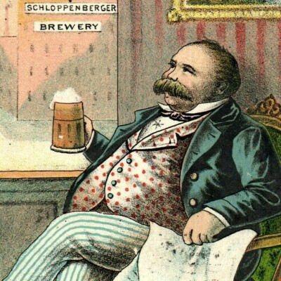 1882 Brand & Co.'s Utah Barley Lager Beer Schloppenberger Brewery Big ...