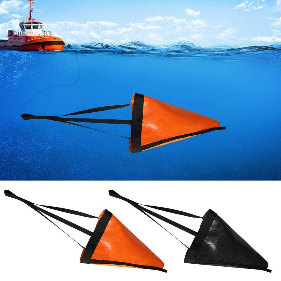 24"/32" Drift Sock Sea Anchor Drogue, Sea Brake Fits Boats Up To 15'/20 ...