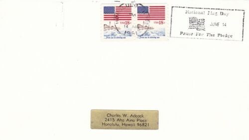 United States 1981 National Flag Day FDC Honolulu cancel typed VGC | eBay