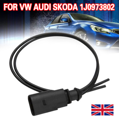 2 Pin Brake Pad Wear Sensor Connector Prewired Plug Repair 1J0973802 ...