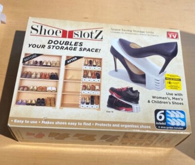 Shoe Slotz Space Saver Home Heavy Duty Free Stand Storage Organizers 6 ...