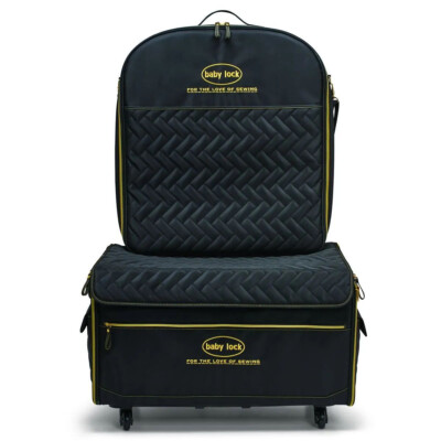 Baby Lock XL Quilted Black Sewing Machine Trolley With Embroidery Arm ...