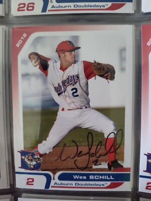 Wes Schill Autograph Auburn Doubledays | eBay