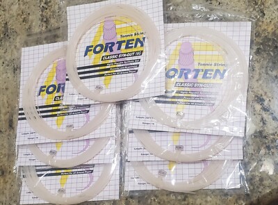7 Forten Tennis string coils Classic syn-gut 16G 38 ft white coils | eBay