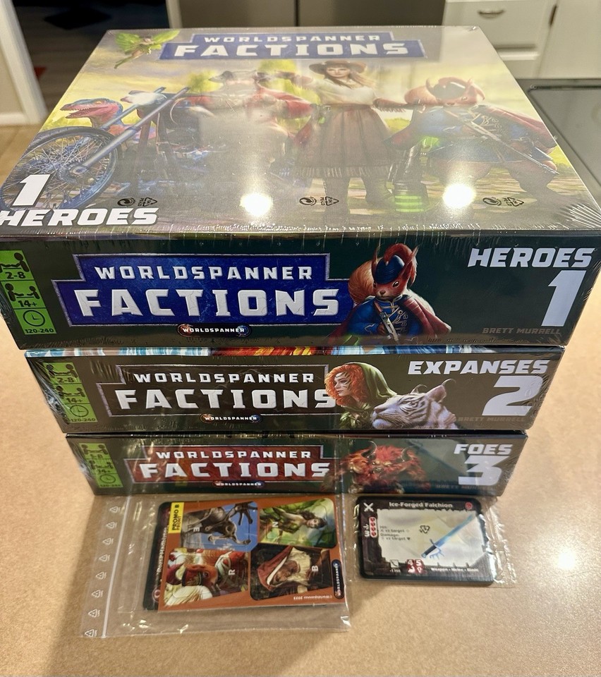 Worldspanner Factions Tactical Adventure Board Game 1-3 Plus Promos ...