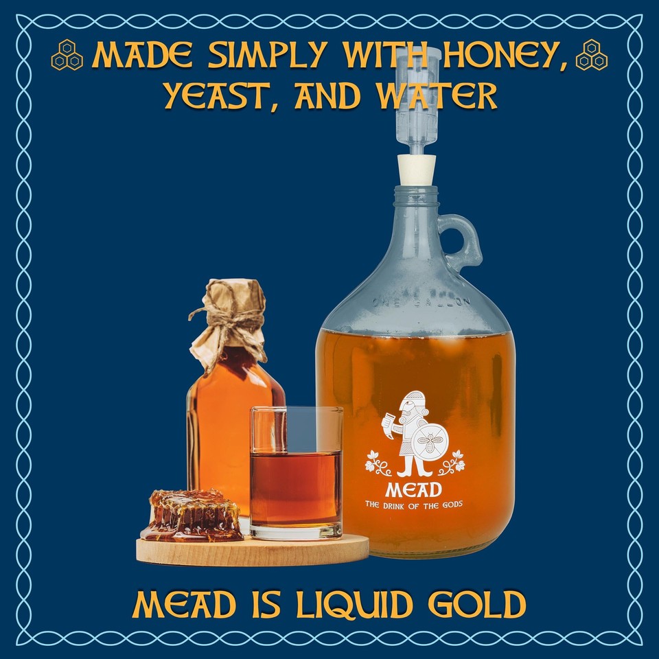 Mead Making Kit - Reusable Do-It-Yourself Honey Mead Making Kit - Mead ...