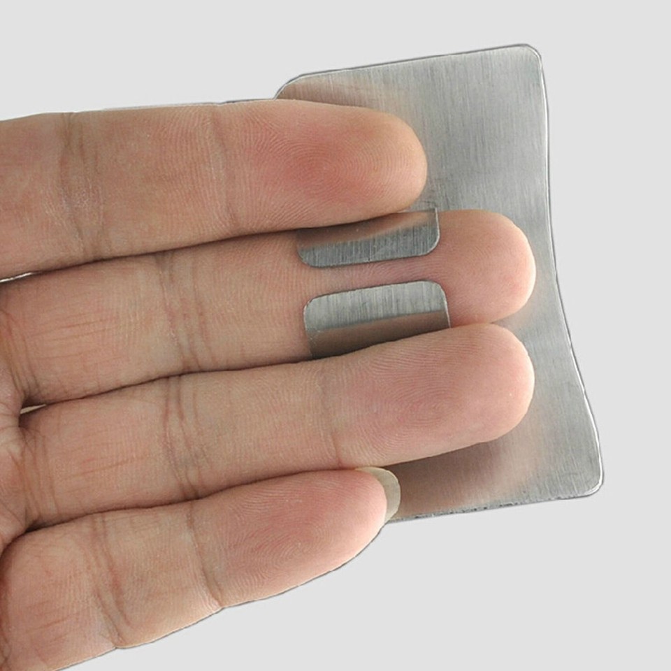 Stainless Steel Kitchen Finger Hand Protector Guard Chop Slice Shield ...