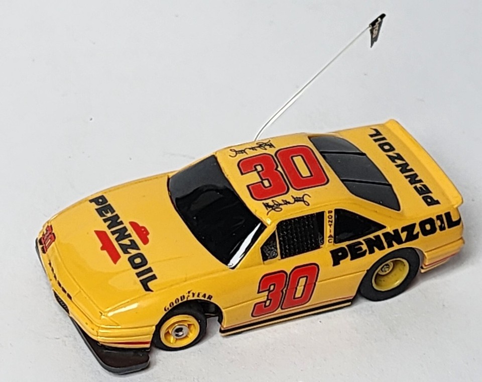 Vintage Tyco TCR High Bank Pennzoil #30 Yellow HO Scale Slot Car | eBay