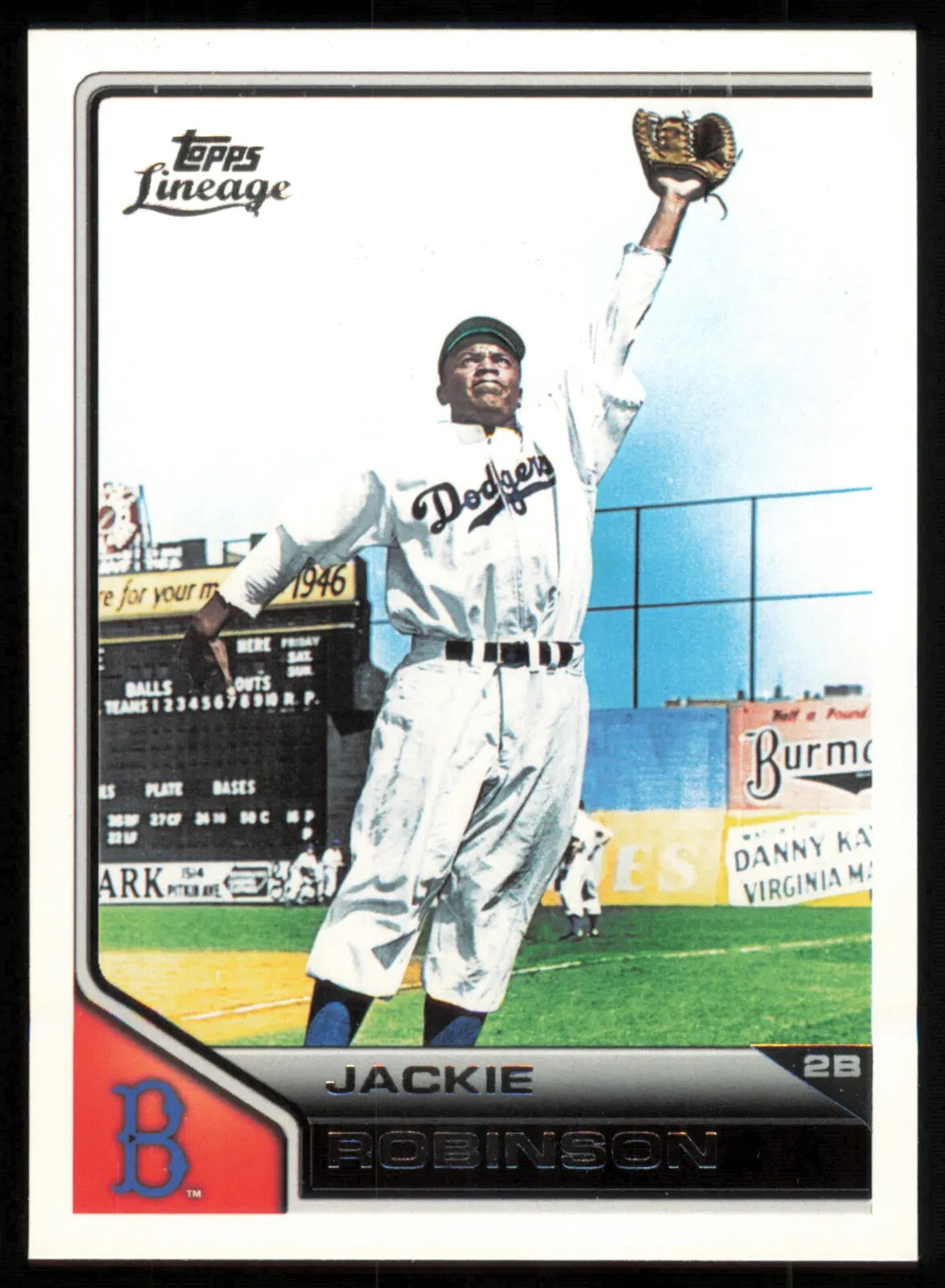 2011 Topps Lineage Jackie Robinson #42 Brooklyn Dodgers 1.00 Shipping ...