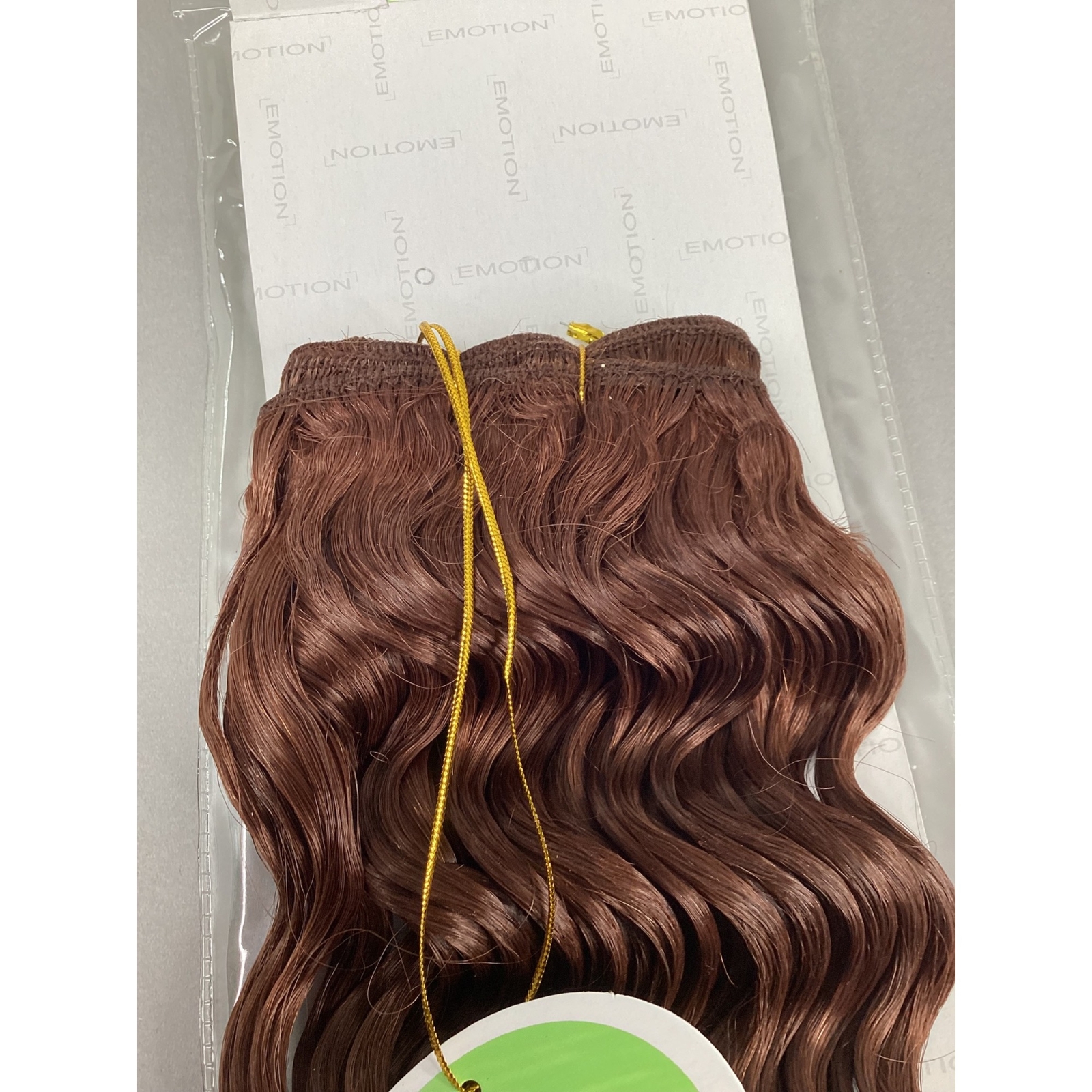 18" Classic Deep Wave Color #33 Auburn Blended Hair Extensions Track ...