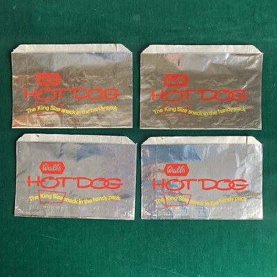 Vintage 1970s Wall's Hot Dog Wrapper Rank Cinemas Unused x4 | eBay