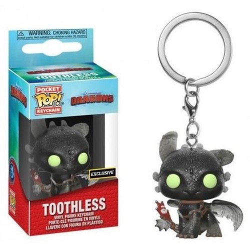 Funko POP Pocket Keychain Toothless Diamond Hot Topic Exclusive! Mint ...