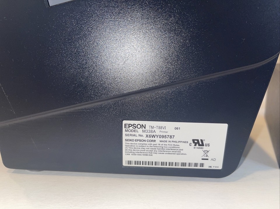 EPSON TM-T88VI M338A Thermal POS receipt printer Ethernet,USB , Serial ...