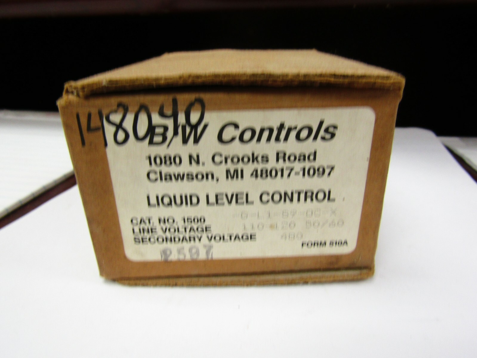 B/W CONTROLS LIQUID LEVEL CONTROLS RELAY 1500-G-L1-S9 | eBay