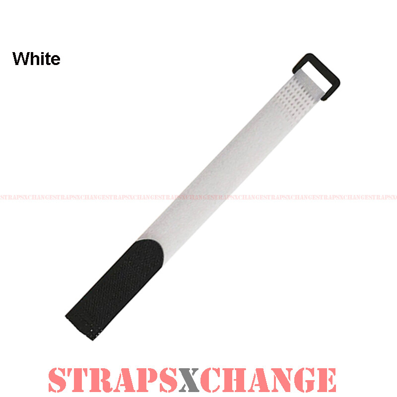 20mm Nylon Hook & Loop Grip Surf Sport Beach Sun Watch Strap Band Wrap ...