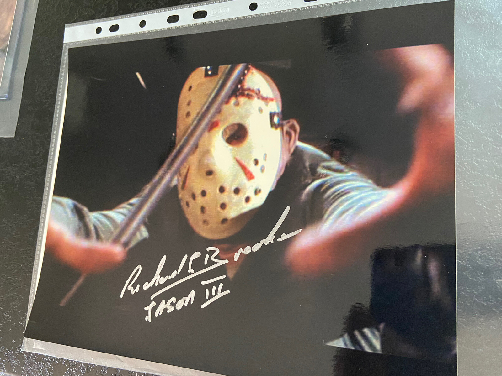 Richard Brooker Friday the 13th Part III Autograph 8x10” Photo (Jason ...