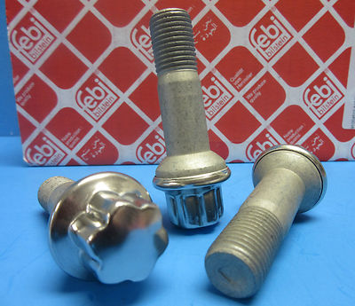 10 Mercedes Wheel Bolts Replace OEM# 0009905407 CHROME Made in Germany ...