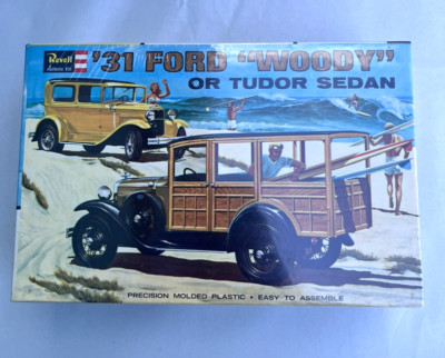 Vintage 1964 Revell '31 Ford Woody or Tudor Sedan 1931 Car Model Kit ...