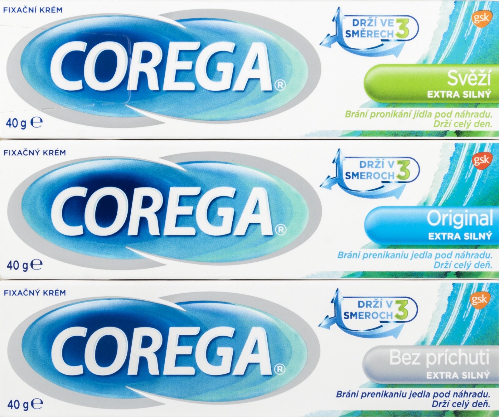COREGA Extra Strong Denture Adhesive Fixing Cream Original Fresh 40g | eBay