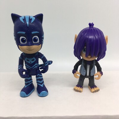 PJ Masks Catboy And Kevin Wolf/ Wolfie 3" Inch Lot Of 2 Action Figure ...