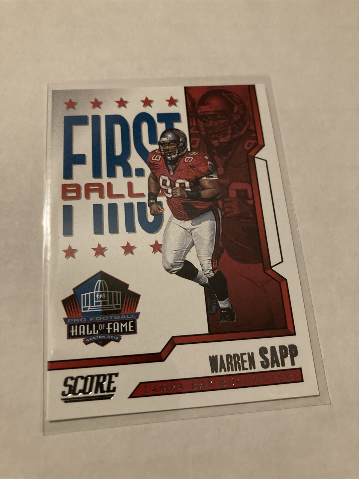 2023 Score Football First Ballot #3 Warren Sapp Buccaneers | eBay