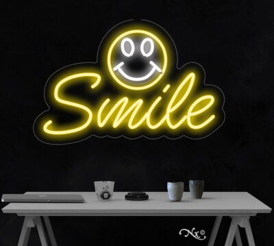 Smile LED Neon Sign 19"L x 12"H #LF081 | eBay