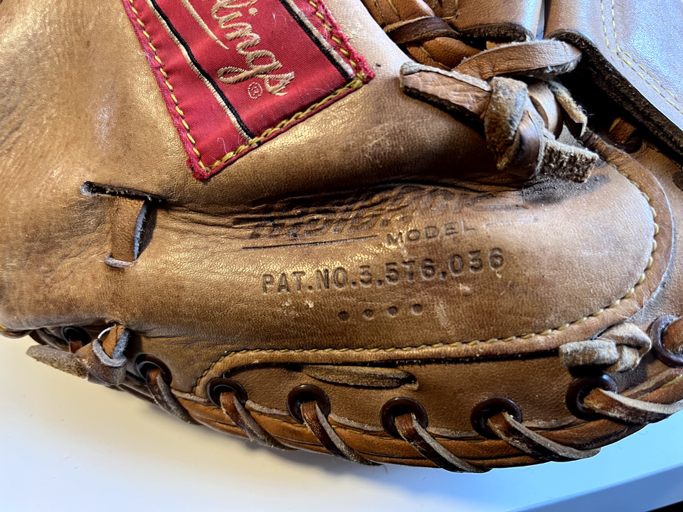 Vintage Johnny Bench Rawlings RL 10 Catchers Mitt Glove Fastback Pro ...